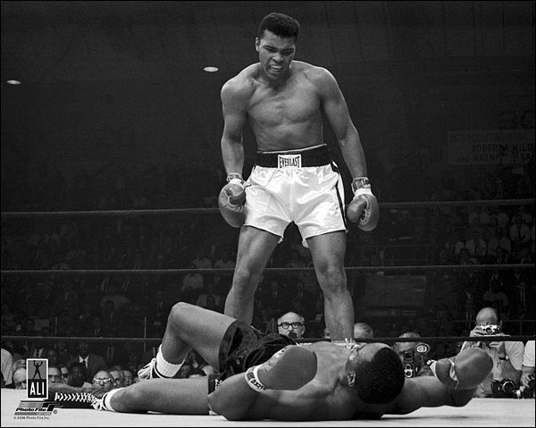 Boxer Muhammad Ali Knocks Out Sonny Liston Photo Print for Sale